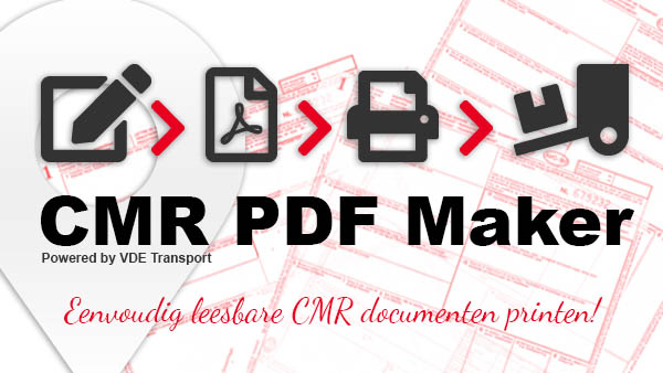 Vul in en maak de CMR in PDF - powered by VDE Transport